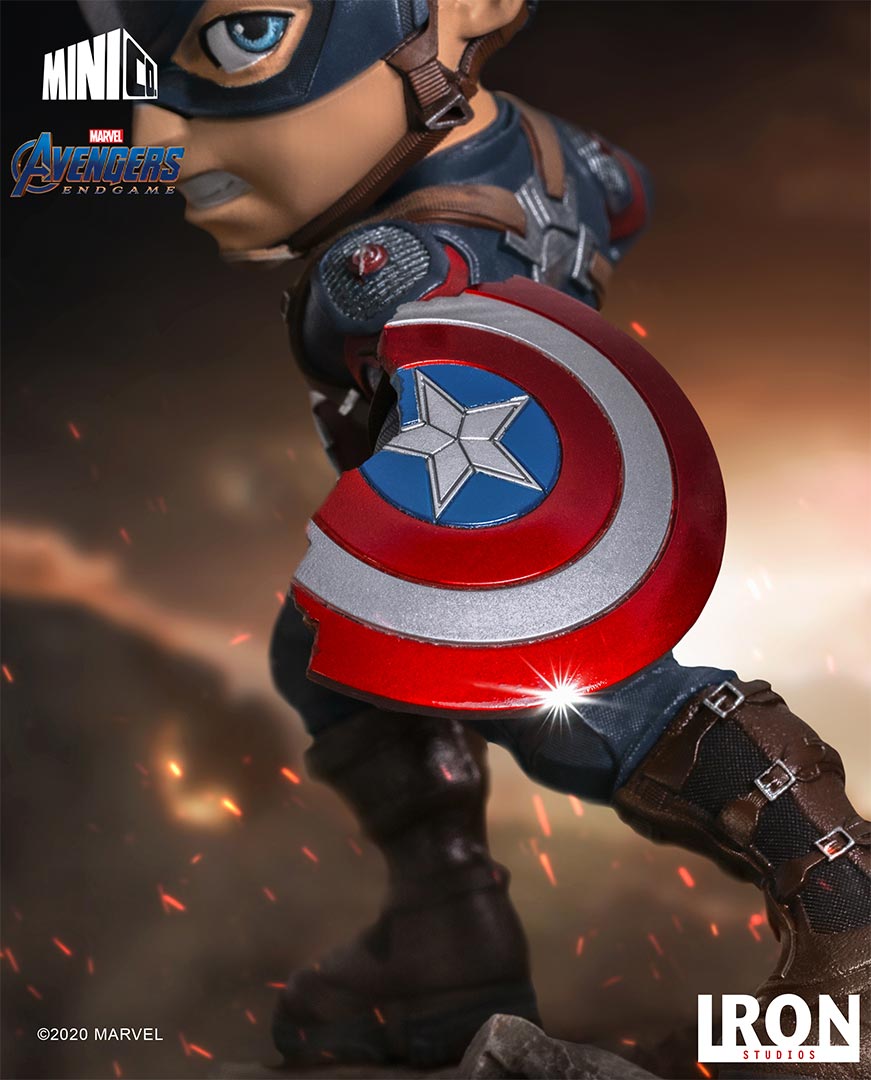 Estátua Captain America - Avengers: Endgame - MiniCo - Iron Studios ...
