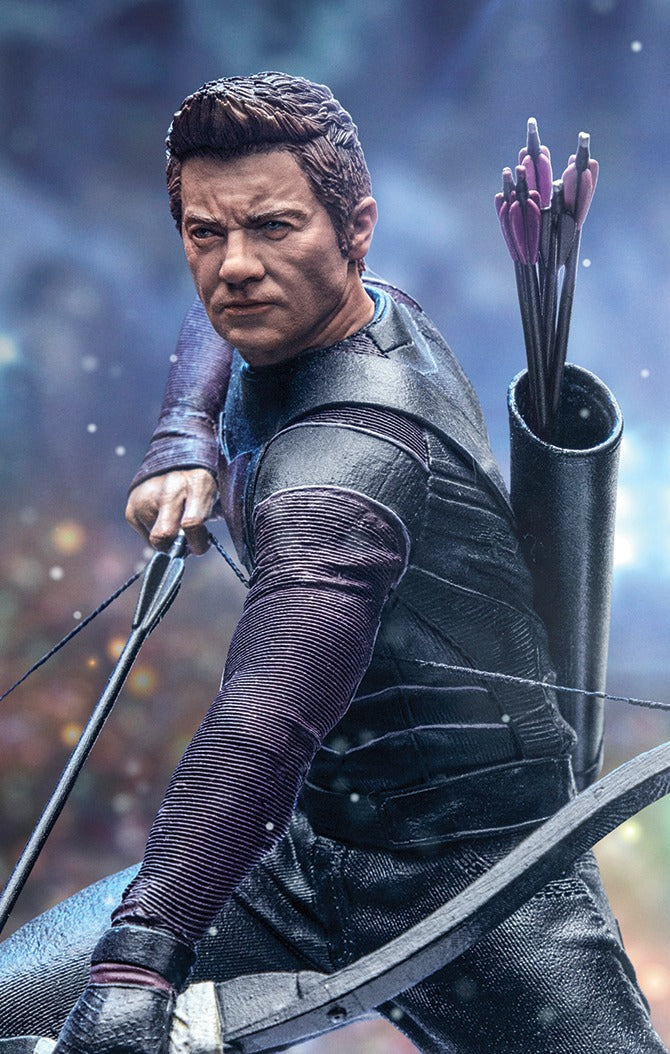 Estátua Clint Barton - Gavião Arqueiro - BDS Art Scale 1/10 - Iron Stu ...
