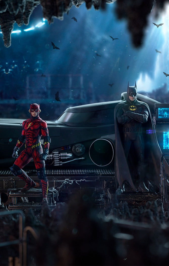 Estátua Batmobile Deluxe - The Flash Movie - Art Scale 1/10 - Iron Stu ...